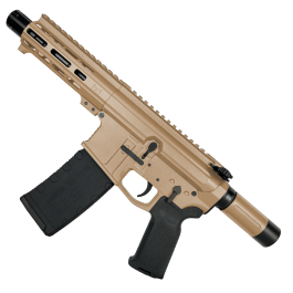 AR15 .300 Blackout "MINI MICRO" Billet Pistol 5" Barrel-FDE