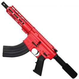 AR 7.62X39 Semi Auto Pistol Cerakote Red