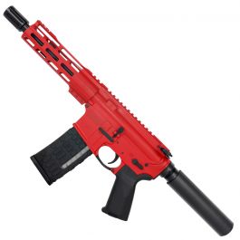 AR-15 .223/5.56 Pistol Custom MLOK 7" Handguard-Red