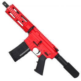 AR-15 Semi Auto .300 Blackout Tactical Pistol 7.5" Barrel 7" Quad Rail-Red