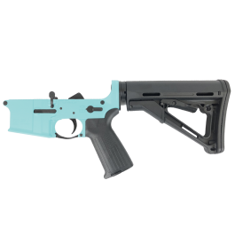 AR-15 Completed Lower Receiver with Collapsible Mil Spec Stock - Robins ...