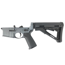 AR-15 Completed Lower Receiver with Collapsible Mil Spec Stock ...