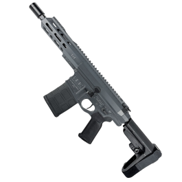 AR LR-308 Custom Semi Auto Pistol w/ SBA3 Brace - Tungsten Gray