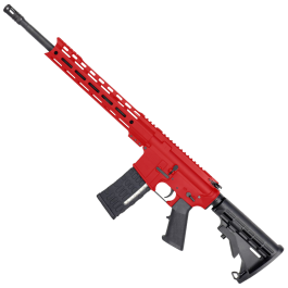 AR-15 Semi Auto .223/5.56 NATO Rifle 16" Barrel 12" Slim MLOK - Red