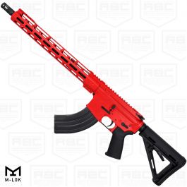 AR-15 7.62x39 Rifle 16" Barrel 15" MLOK -RED
