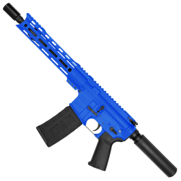 AR-15 5.56 Pistol 10.5" Barrel MLOK Handguard- Blue