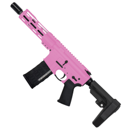 AR-15 .223/5.56 Top Cut Custom MLOK 7" Pistol- Sig Pink