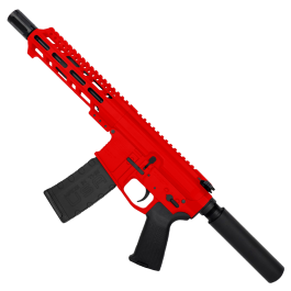 AR15 Pistol 8" Ballistic Advantage Barrel M-Lok Handrail - Red