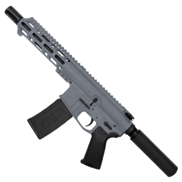 AR15 Pistol 8" Ballistic Advantage Barrel M-Lok Handrail-Grey