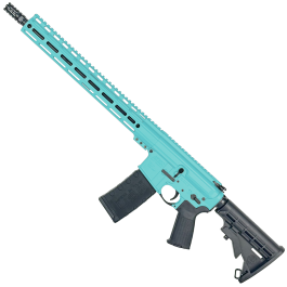 AR-15 .300 Blackout Rifle 16" Barrel 15" MLOK - Robins Egg Blue
