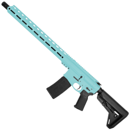 AR-15 Semi Auto 5.56 NATO Rifle 17" M-LOK Handguard - Robins Egg Blue