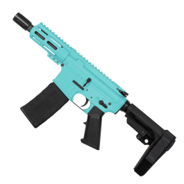 AR15 Micro .300 Blackout Pistol 5" Barrel - Robins Egg Blue