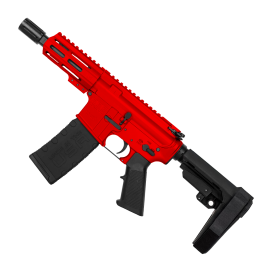 AR15 Mini .300Blackout Pistol Cerakote Red
