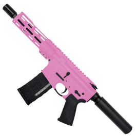 AR-15 300 Blackout Top Cut Custom MLOK 7" Pistol- Sig Pink