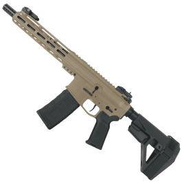 AR-15 .300BLK Pistol 10" Barrel SBA5 Brace - Magpul FDE