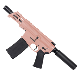 AR15 Micro 7.62x39 Pistol Billet Upper/ Lower- Rose Gold
