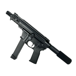 AR .40 S&W Pistol 4" Barrel Custom 4" MLOK Handguard-Black