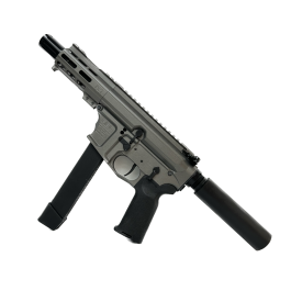 AR .40 S&W Pistol 4" Barrel Custom 4" MLOK Handguard-Tungsten