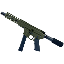 American Built Custom Slick Side AR-40 Pistol 8" - Olive Drab Green