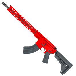 AR47 Rifle 16" Barrel Adjustable SL Stock - ABC Rifle Company - Red