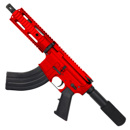AR 7.62x39 Semi Auto Pistol 7.5" Red
