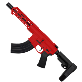 AR15 7.62X39 Pistol Billet Upper/ Lower - Red