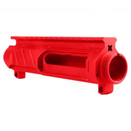 AR-15 Custom Stripped Billet Modular Upper Receiver - Red