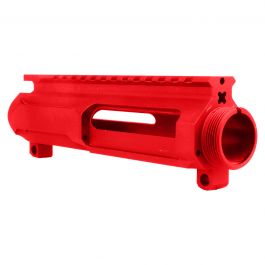 AR-15 Cerakote Red Stripped Billet Upper Receiver