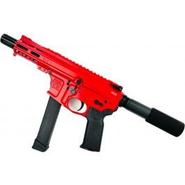 AR .40 S&W Pistol 4" Barrel Custom 4" MLOK Handguard-Red