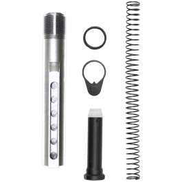 AR-15 6 Position Mil Spec Buffer Tube Kit w/ 3.0 oz Buffer - Tungsten Gray
