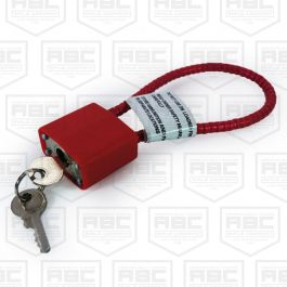 Red DOJ Approved Cable Gun Lock 15"