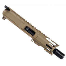 AR9 9mm Pistol Billet Upper Assembly 4" - FDE
