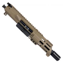 AR15 .300 Blackout Micro Pistol Upper Assembly 5" Inch - Tan