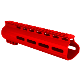 AR-15 Custom MLOK Handguard 9" -Red