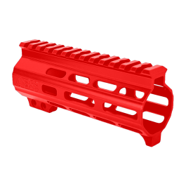 AR-15 5.5" M-LOK Full Picatinny Rail Handguard w/ Handstop- Red