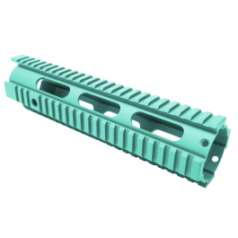 AR-15 Mid Length 10" Free Float Quad Rail Handguard - Robins Egg Blue