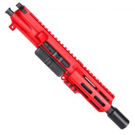 AR15 .223/5.56 Micro Pistol Upper Assembly 5" Barrel - Red