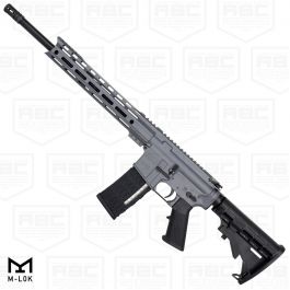 AR-15 Semi Auto 5.56 Rifle 16" Barrel 12" Slim MLOK-Sniper Grey