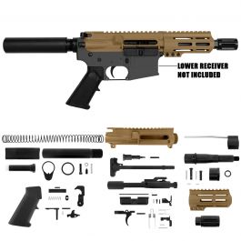 AR15 Micro Pistol Build Kit 556 NATO - FDE