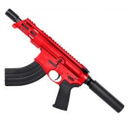 AR15 Micro 7.62x39 Pistol Billet Upper/ Lower-RED