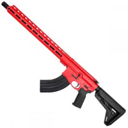 AR-15 7.62x39 Rifle 16" Barrel Billet Upper / Lower-Red