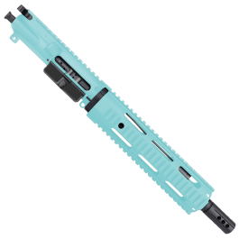 AR15 .223/5.56 Pistol Upper Assembly 10" Quadrail - Robins Egg Blue