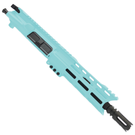 AR15 .223/5.56 Pistol Upper Assembly 7" Barrel - Robins Egg Blue
