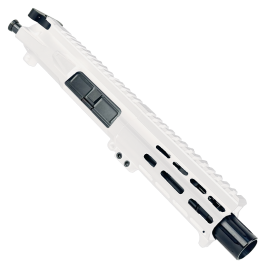 AR15 7.62x39 Micro Pistol Upper Assembly 5" Barrel Custom 5.5" MLOK - White