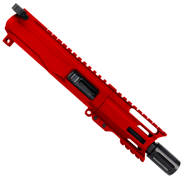 AR9 9mm Pistol Billet Upper Assembly 4" - Red