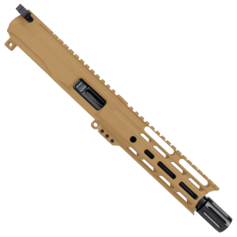 AR9 9mm Pistol Billet Upper Assembly 7" - Cerakote Burnt Bronze