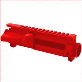 AR-15 Forged Stripped Upper Receiver - Cerakote Red