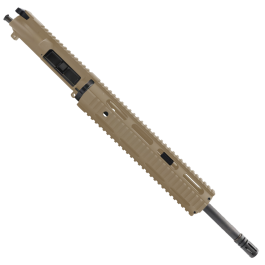 AR-15 Cerakote FDE 16" Upper Build 5.56 NATO Barrel 12" Quad Rail